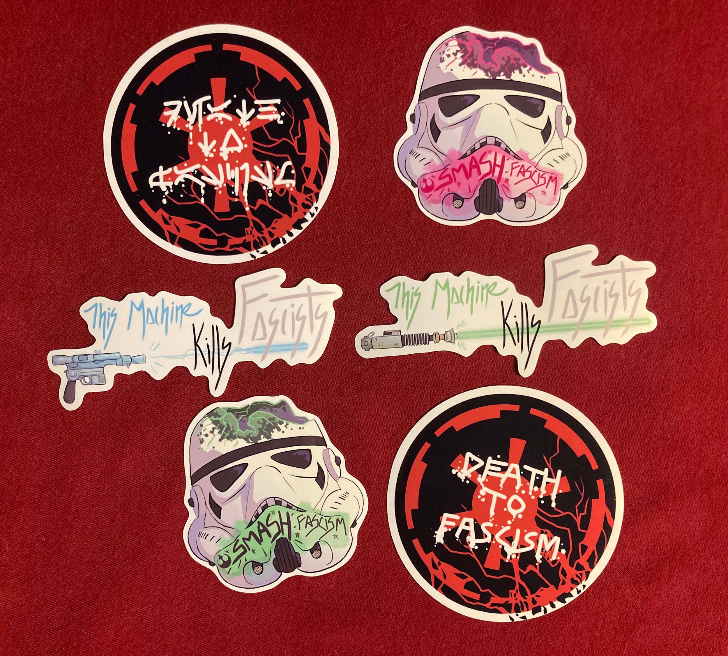 Star Wars Anti-fascist Glossy Vinyl Stickers - Etsy