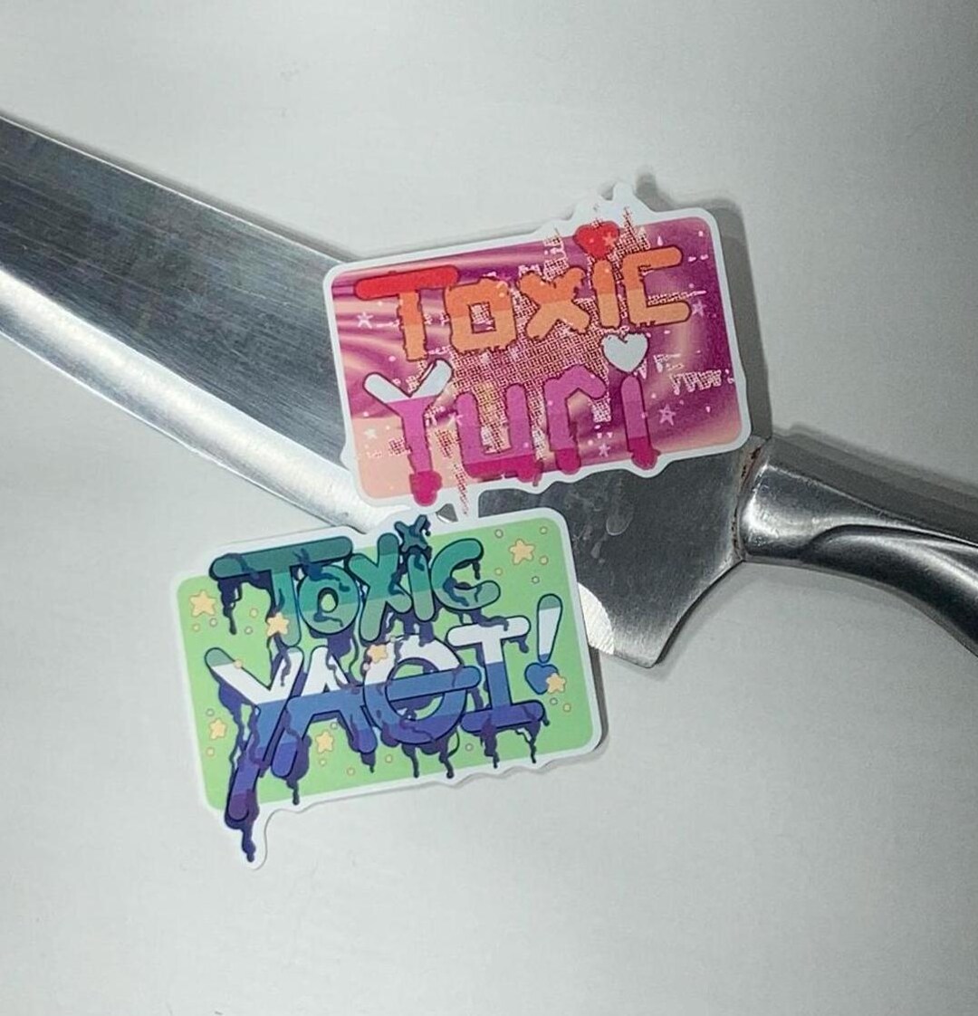 Toxic Yaoi & Yuri Glossy Vinyl Stickers - Etsy