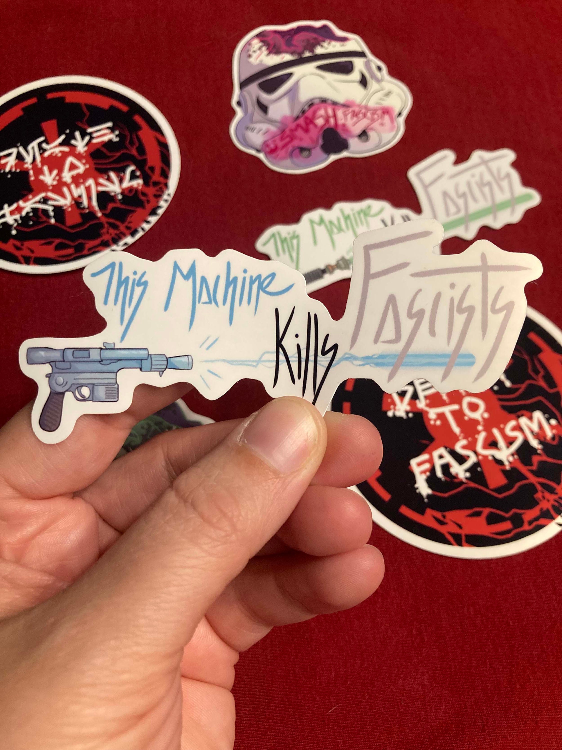Star Wars Anti-fascist Glossy Vinyl Stickers - Etsy