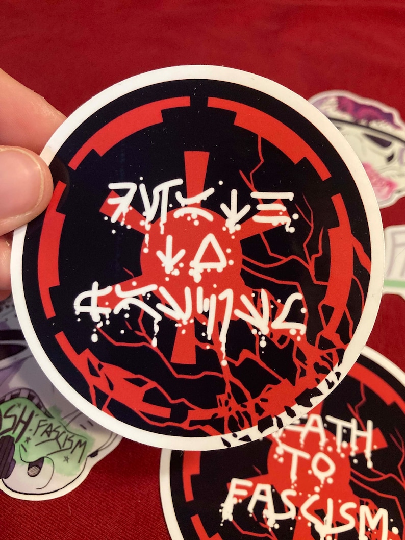 Star Wars Anti-fascist Glossy Vinyl Stickers - Etsy