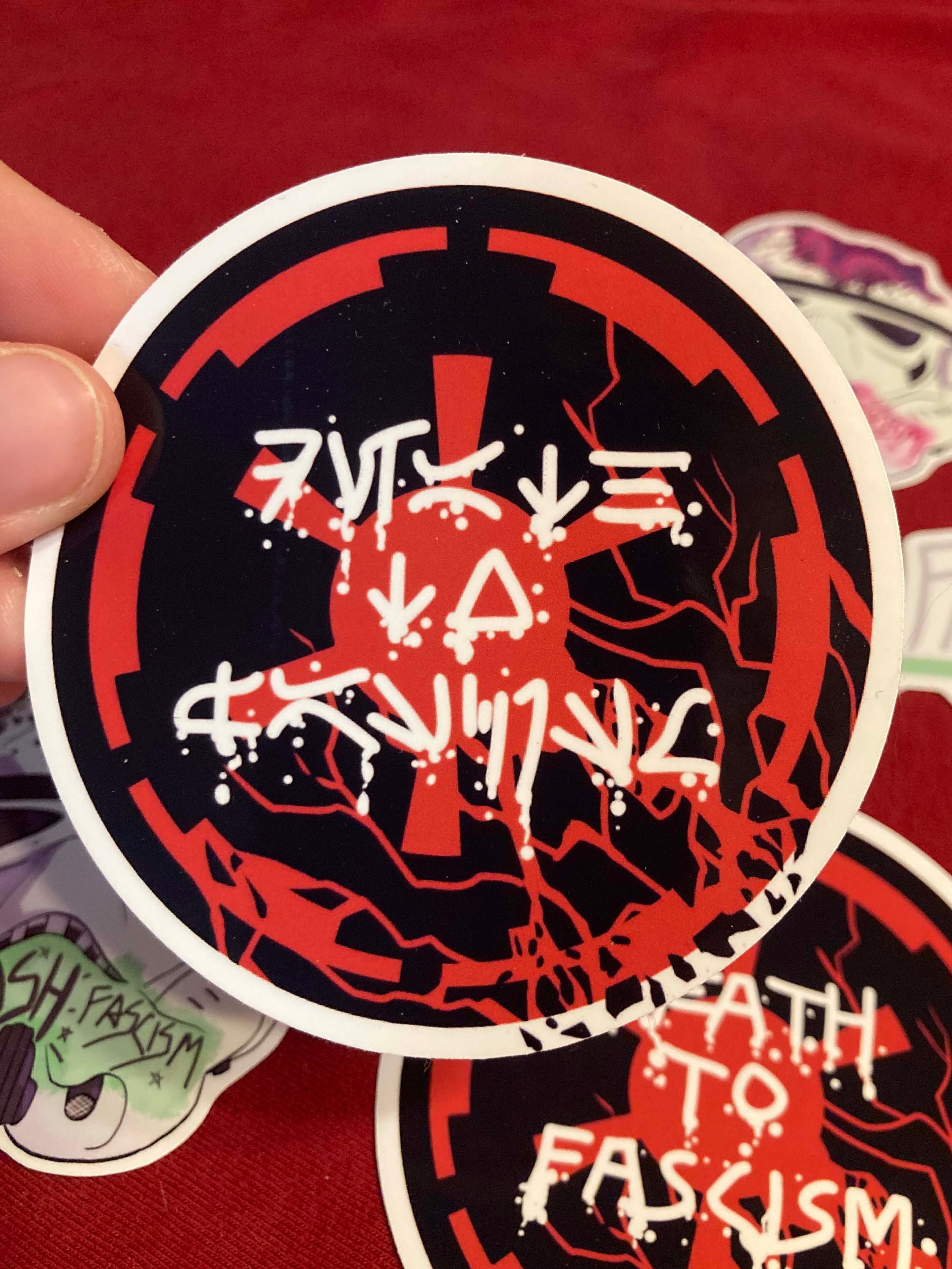 Star Wars Anti-fascist Glossy Vinyl Stickers - Etsy