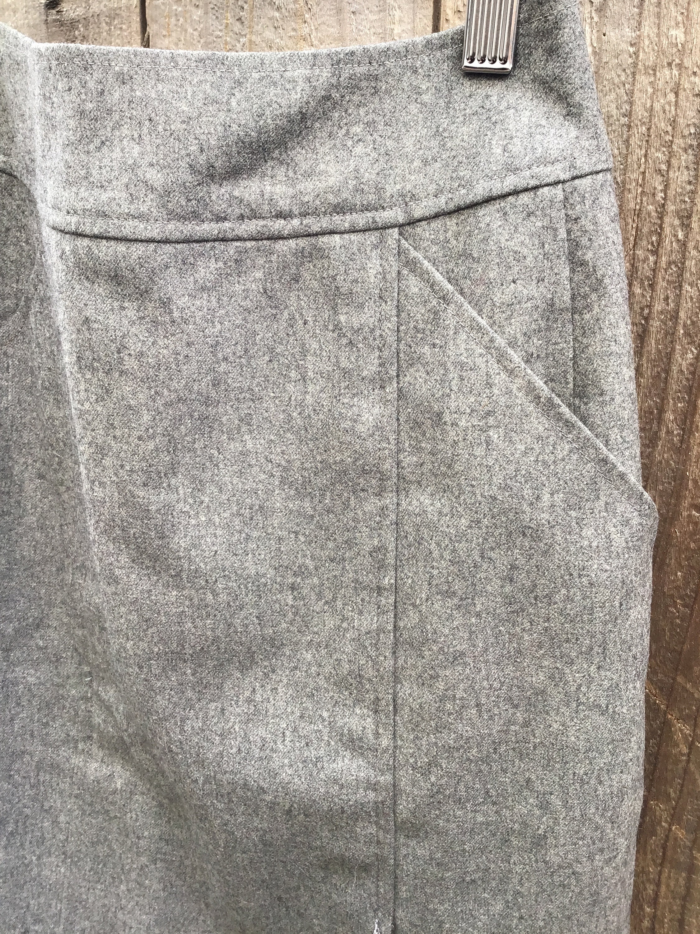 Vintage Chanel Wool Skirt - Etsy