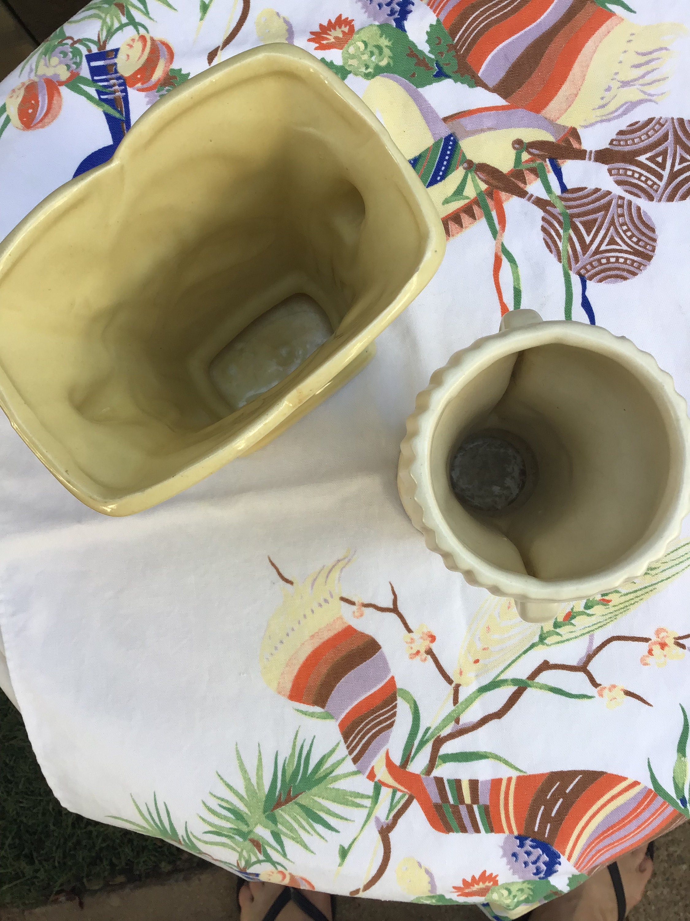 Vintage Art Deco USA Pottery Vases - Etsy