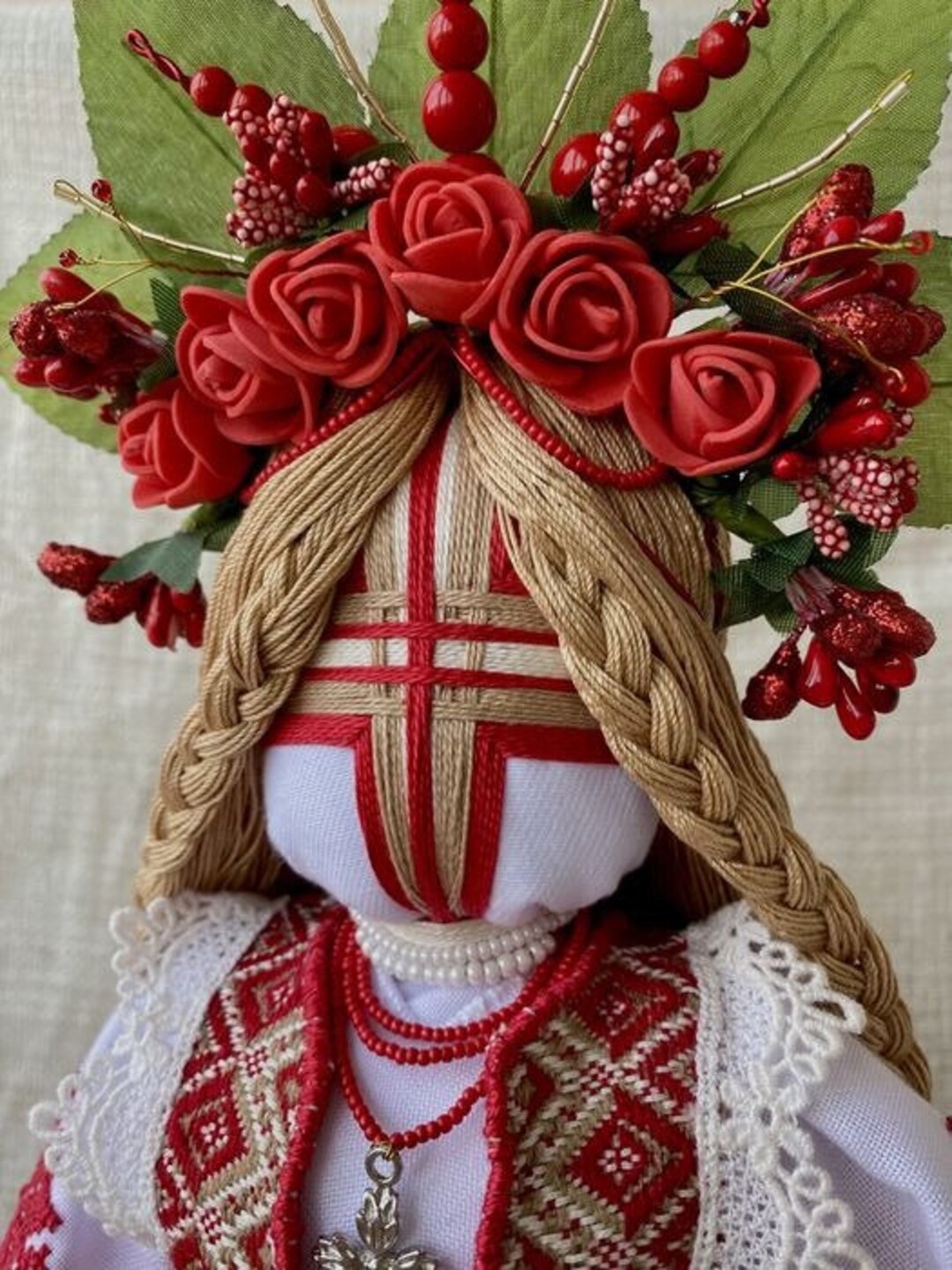 EXCLUSIVE Motanka Doll Bereginya "red Color", Handmade Poppy is the ...