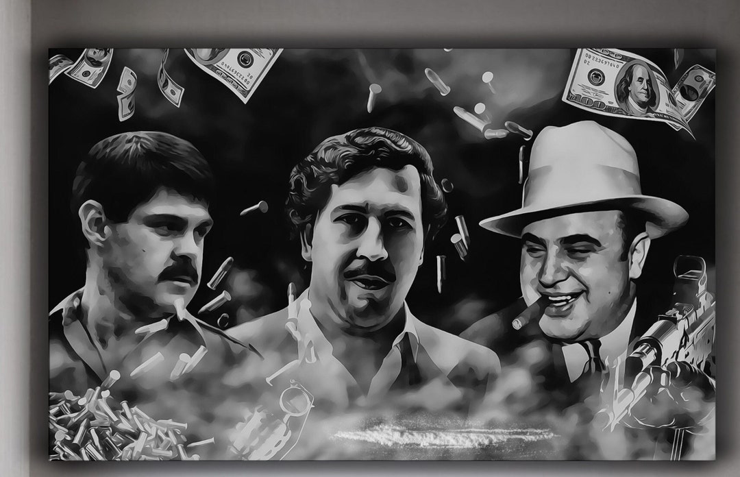 Pablo Escobar Al Capone El Chapo Mafia Artwork - Etsy