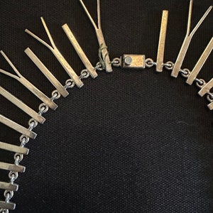 Mexican Modernist Design Sterling Silver Necklace - Etsy