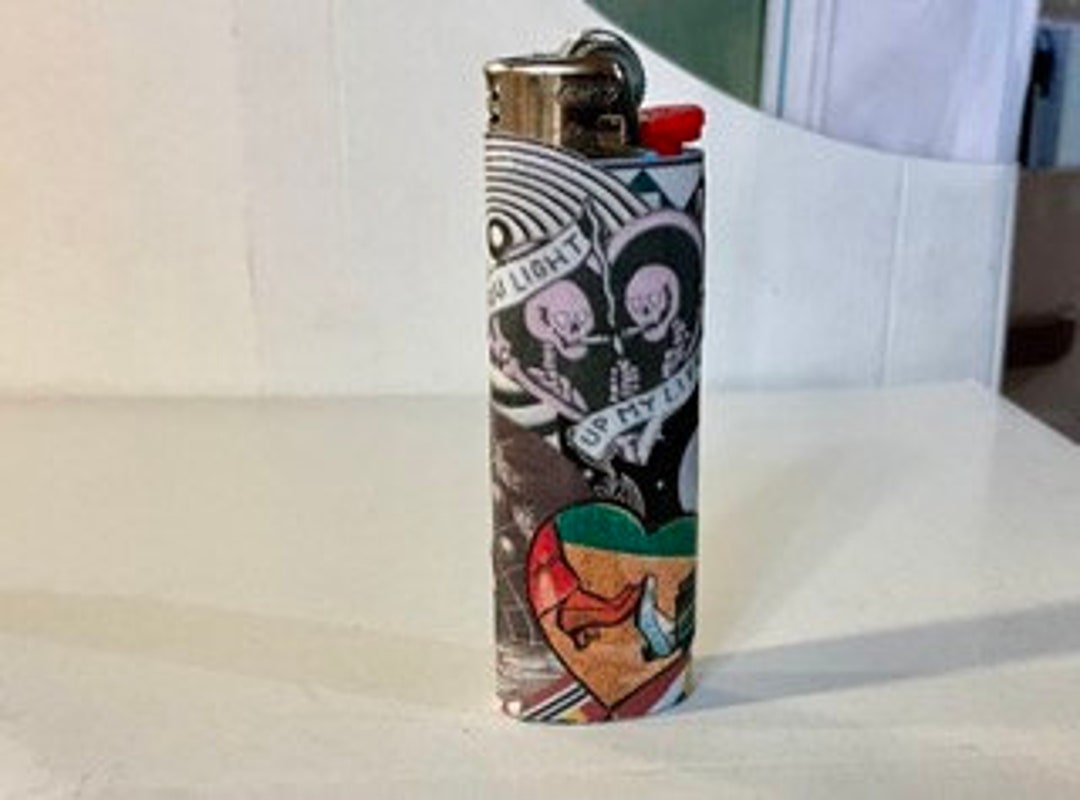 Hand Collaged Custom Bic Lighter - Etsy