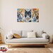3 Piece Cat Face Canvas Wall Art Set Semiabstract Cat Decor 3 Sizes ...