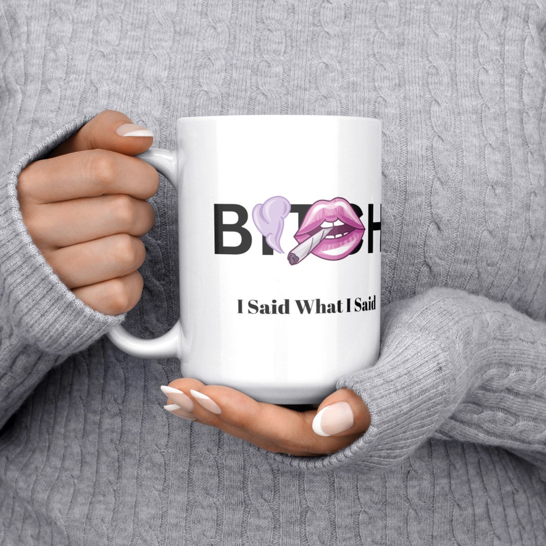 Smoking Hot Lips Edgy Ceramic Coffee Mug 11oz or 15oz Glossy White or ...