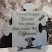 Personalized Wooden Keepsake Puzzle Piece With Custom Engraved Phrase ...