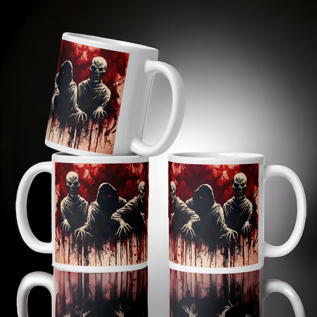 Creepy Phantoms Horror Coffee Mug Sinister Sublimation Design Single or ...