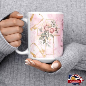 Divine Prayer Ceramic Coffee Mug 11oz/15oz Pink Accent Option Lords ...