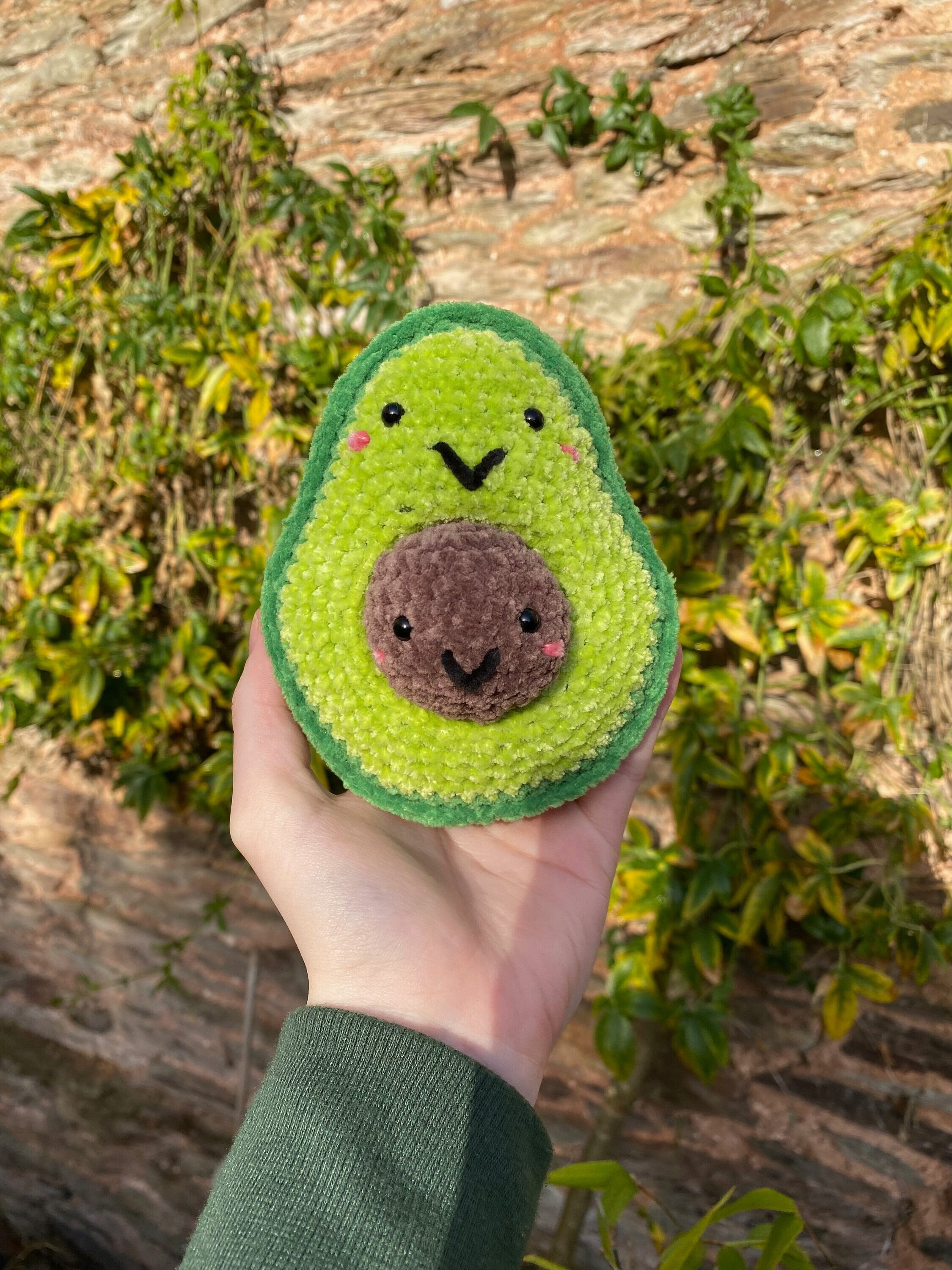 Crochet Avocado Plushie Amigurumi - Etsy