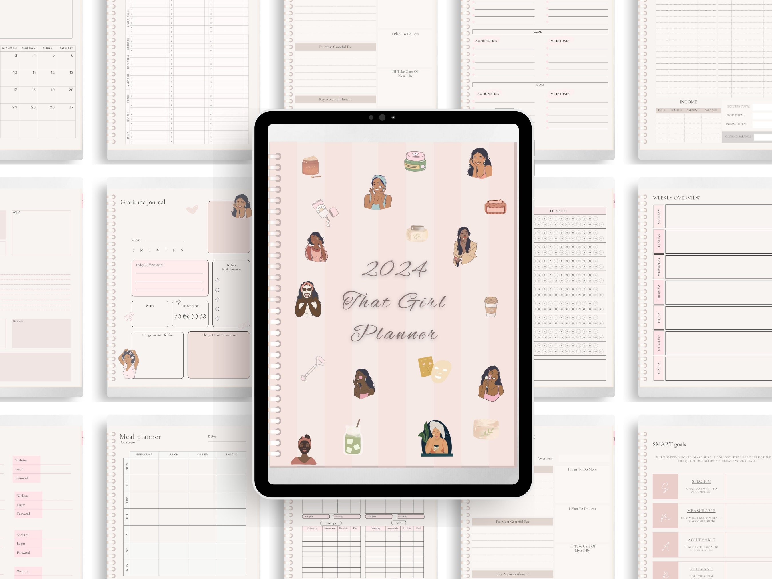 2023 - 2024 Student Planner With Hyperlinks, Student Digital Planner ...