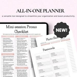 ALL-IN-ONE Photography Planner, Printable Photographer Planner ...