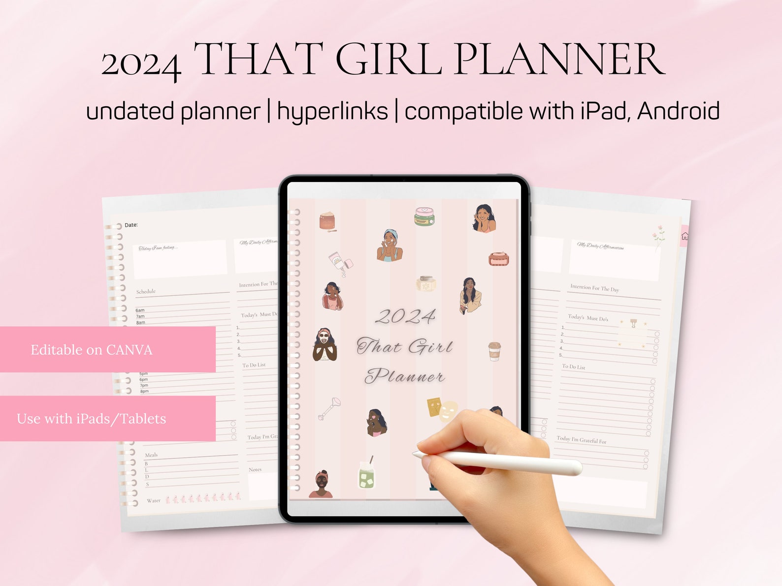 2023 - 2024 Student Planner With Hyperlinks, Student Digital Planner ...