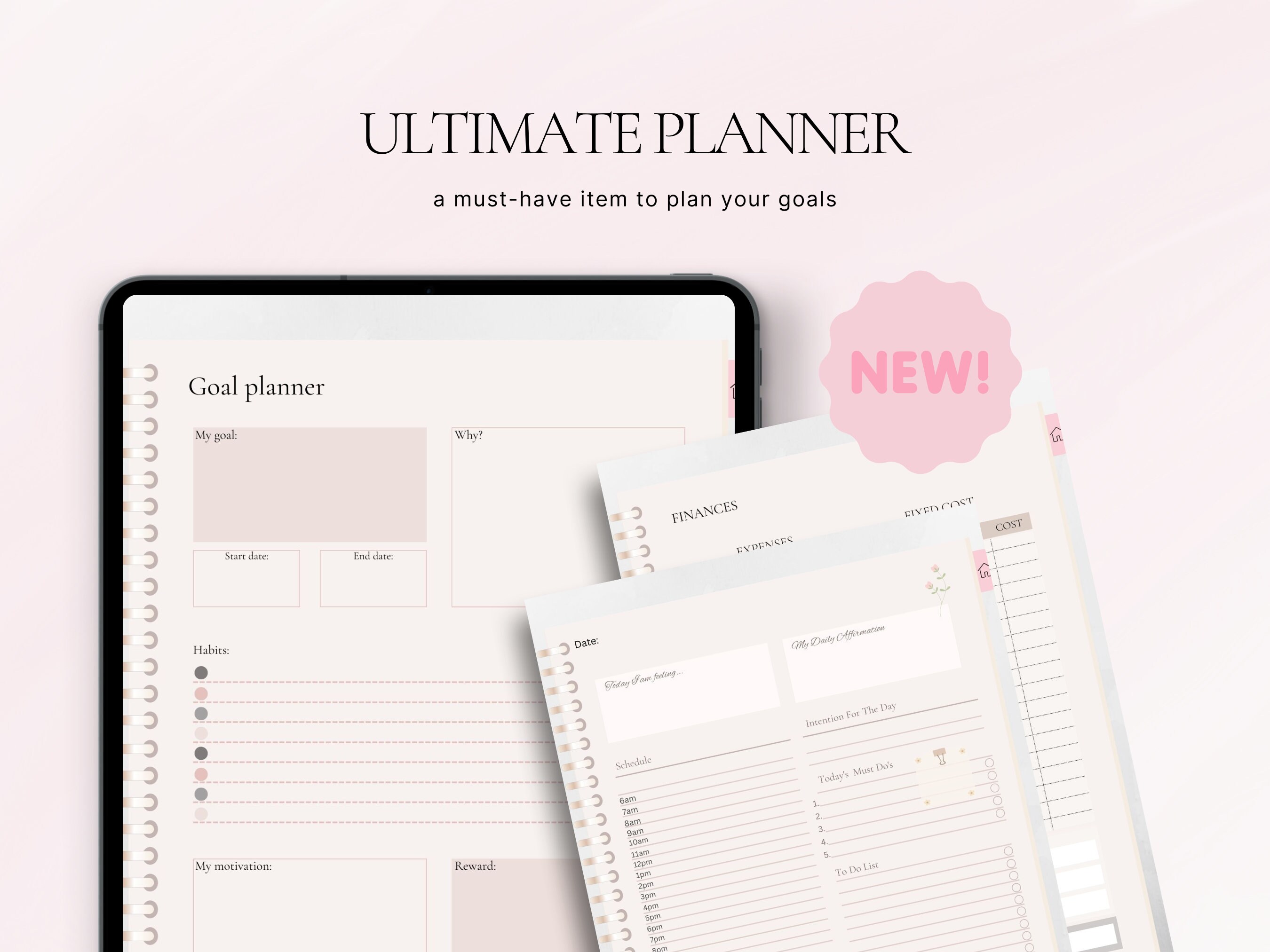 All-in-one Planner Planner, Printable Life Planner, Goodnotes Planner ...