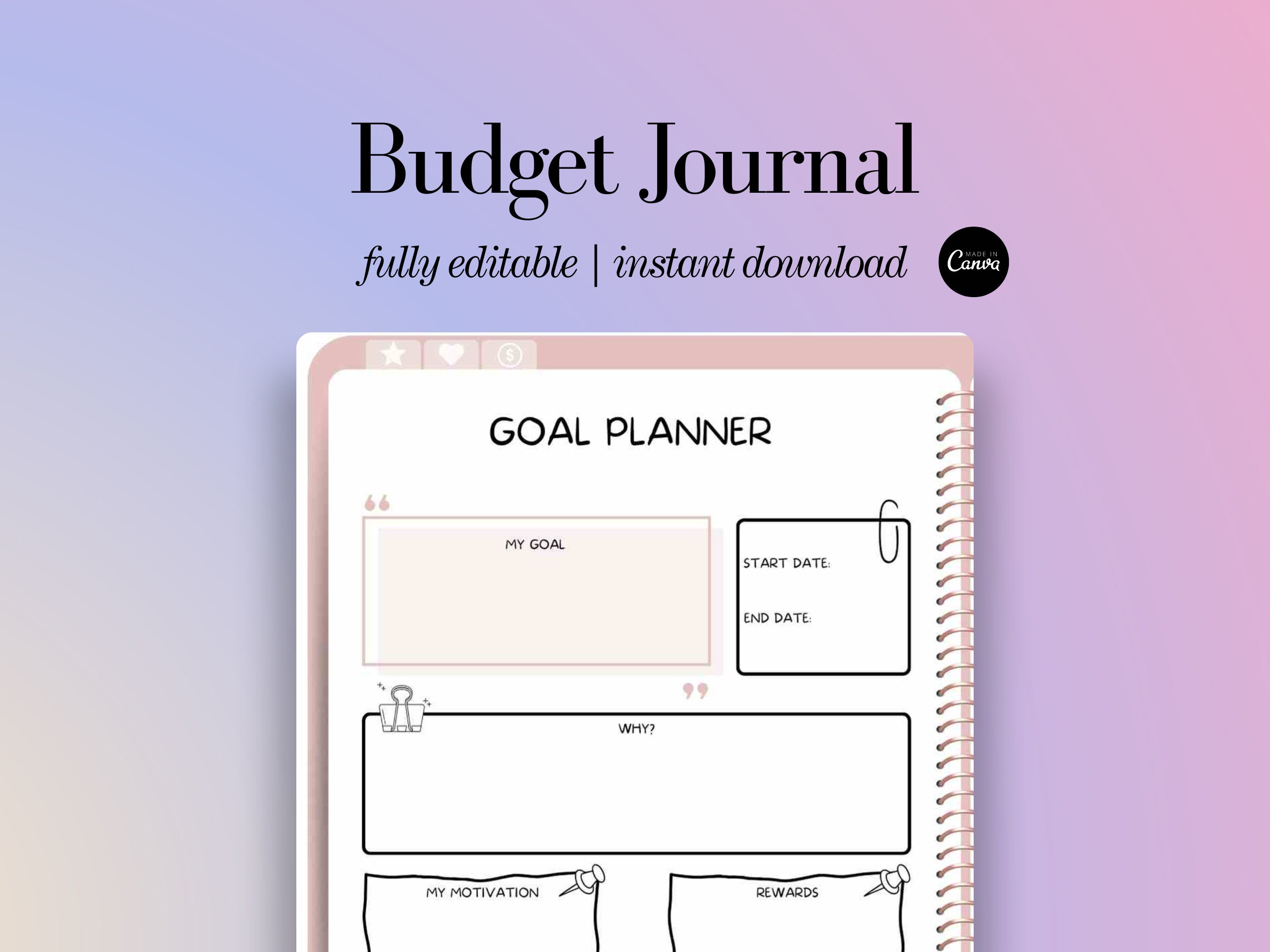 Monthly Bullet Journal, Undated Printable Bullet Journal Bundle, Bullet ...
