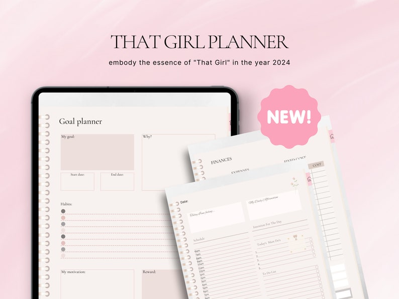 2023 - 2024 Student Planner With Hyperlinks, Student Digital Planner ...
