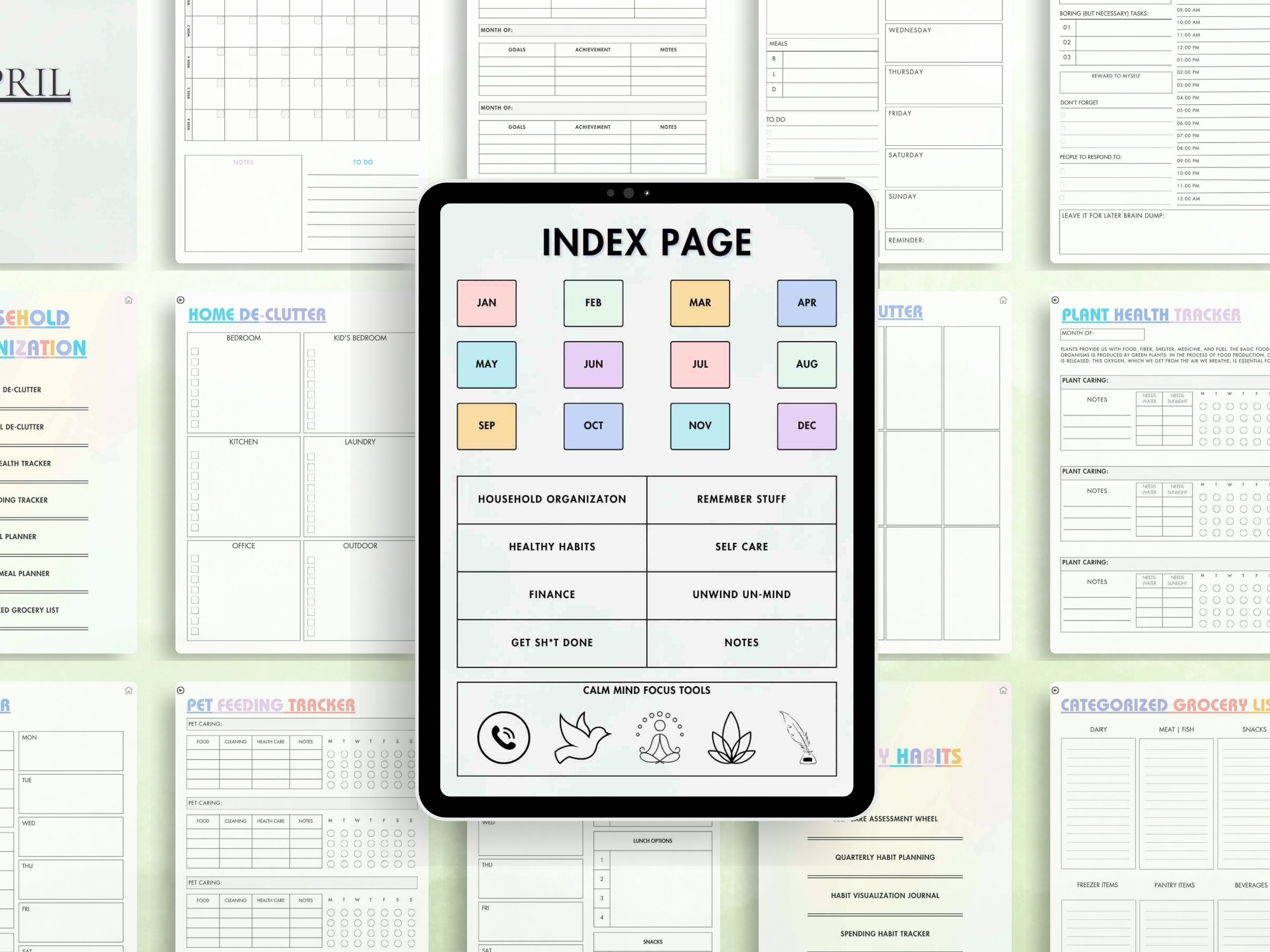 ADHD AF Planner, Adhd Planner Adult, Productivity, ADHD Planner Bundle ...