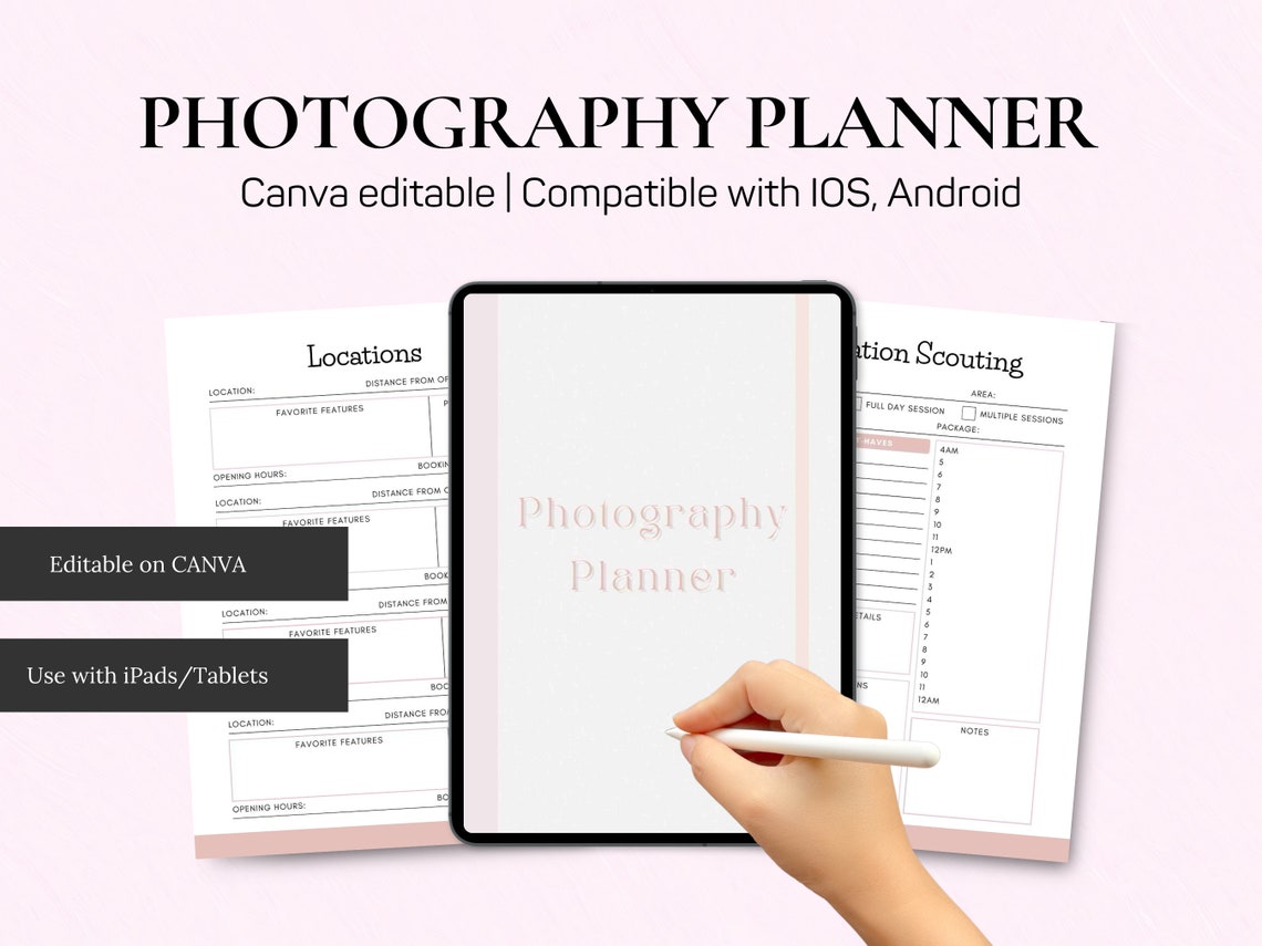 ALL-IN-ONE Photography Planner, Printable Photographer Planner ...
