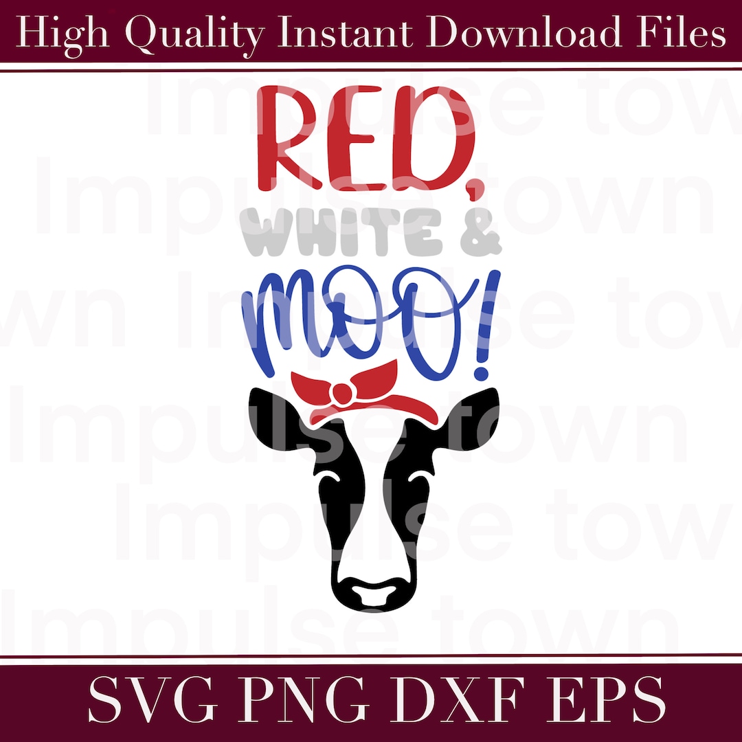 Red White and Moo - Etsy