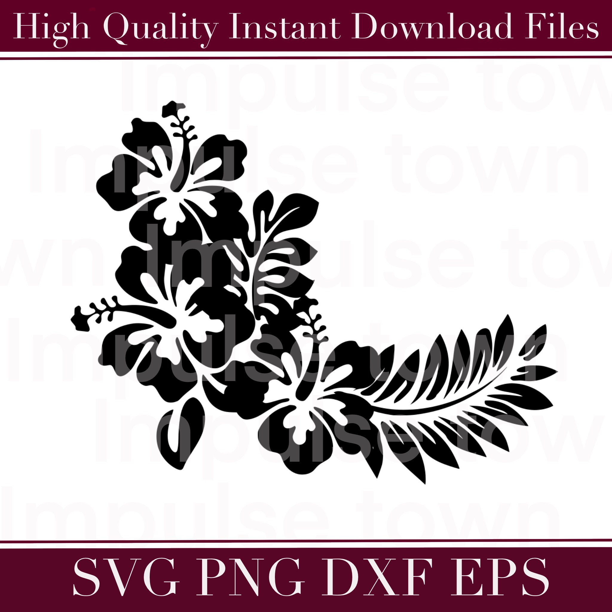 Hibiscus Svg - Etsy