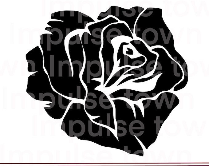 Rose SVG - Etsy