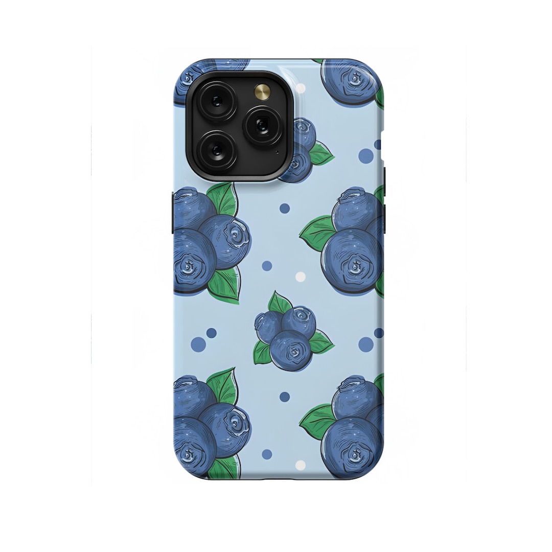 Tropical Fruit Blueberry Seamless Phone Case 389 for iPhone 17 Pro Max ...