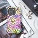 Retro Groovy Hippie Floral Rainbow Trippy Phone Case for iPhone 17 Pro ...