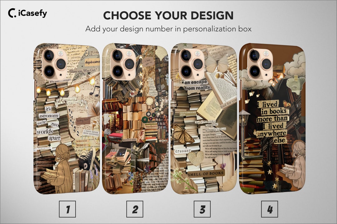 Dark Academia Literary Escape Art Phone Case Cover for iPhone 17 Pro ...