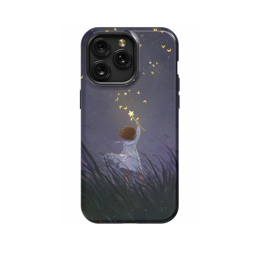 Night Girl With Magic Wand Phone Case 274 for iPhone 16 Pro Max 15 14 ...