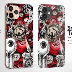 Creepy Eyes Phone Case Horror Witchy Cover for iPhone 16 Pro Max 15 ...
