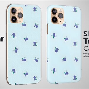Fruit Blueberry Phone Case Summer Wild Berry Seamless Cover for iPhone ...