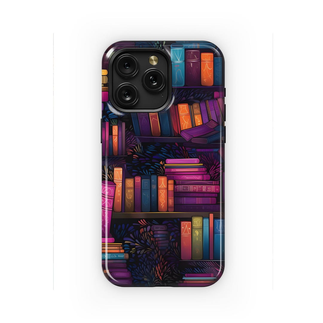 Nighty Magic Book Shelf Phone Case for iPhone 17 Pro Max 16 Plus 14 13 ...