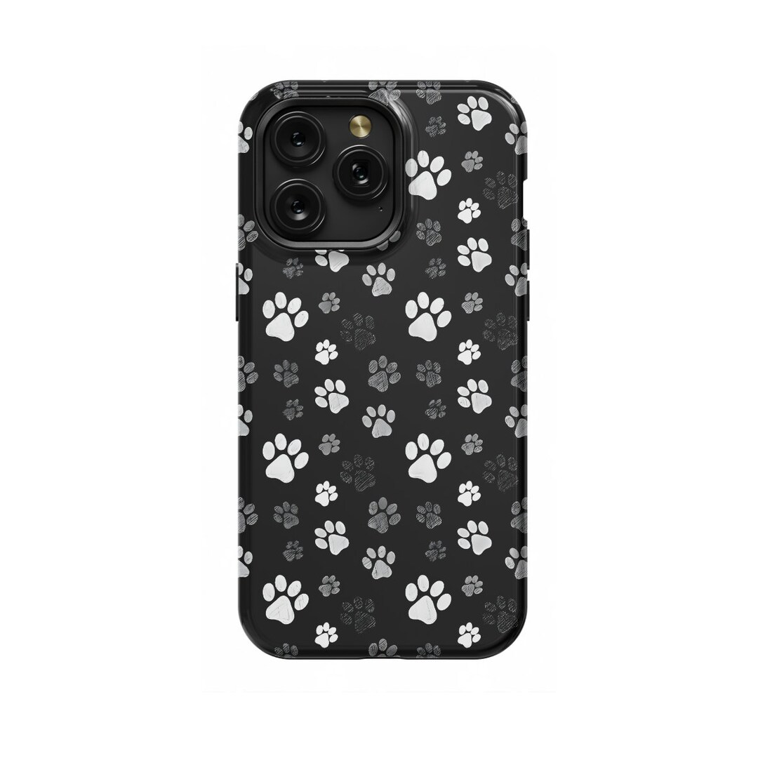 Black and White Animal Cat Dog Paw Phone Case 181 for iPhone 17 Pro Max ...