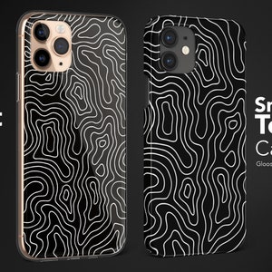 Abstract Topographic Terrain Line Art Phone Case Cover for iPhone 17 ...