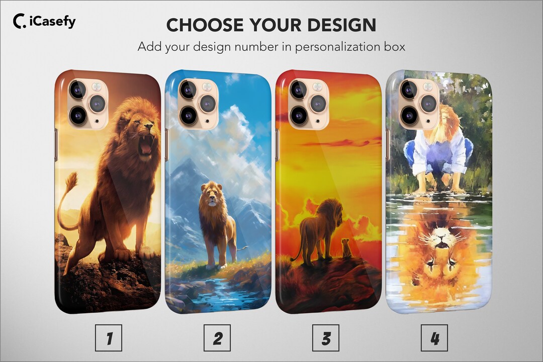 Wildlife Lion Phone Case Aesthetic Animal Cover for iPhone 17 Pro Max ...