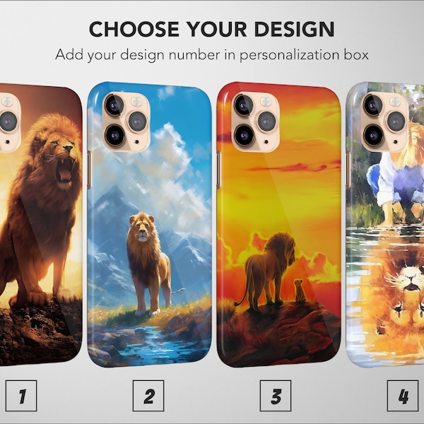 Lion Phone Case - Etsy