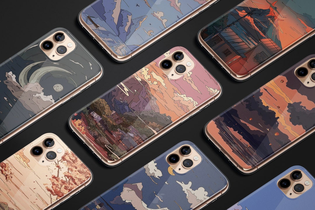 Anime Scenery Phone Case: Dreamy Japanese Art - Etsy