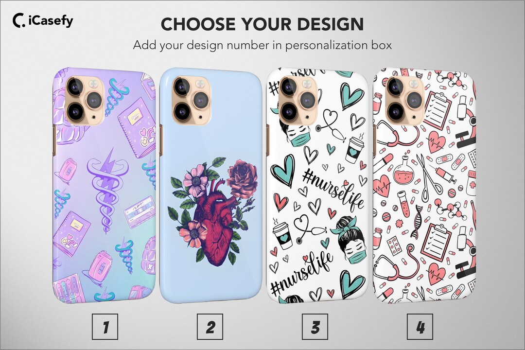 Anatomy Nurse Phone Case Aesthetic Hospital Doctor Heart Cover for ...