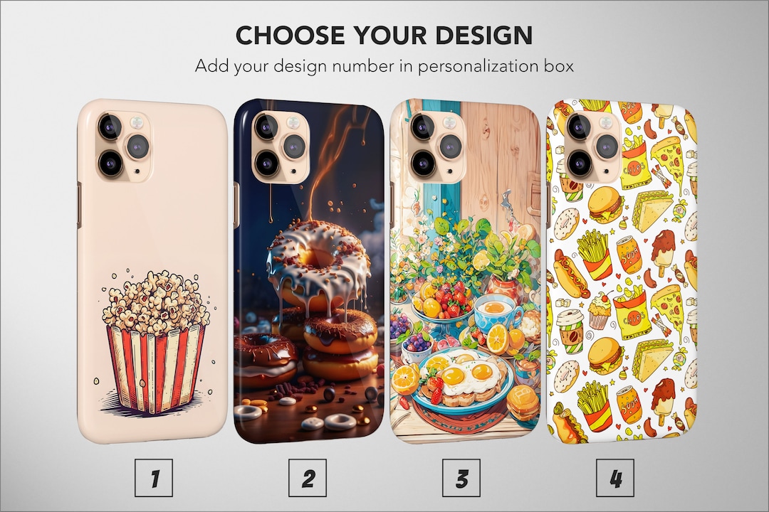 Snack Phone Case Popcorn Burger Fast Food Aesthetic Cover for iPhone 17 ...