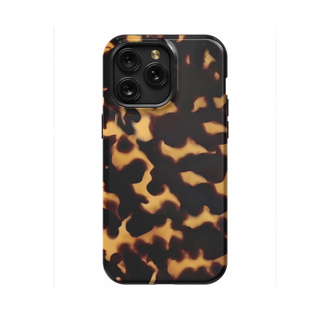 Tortoise Shell Tortoiseshell Animal Print Phone Case for iPhone 16 Pro ...