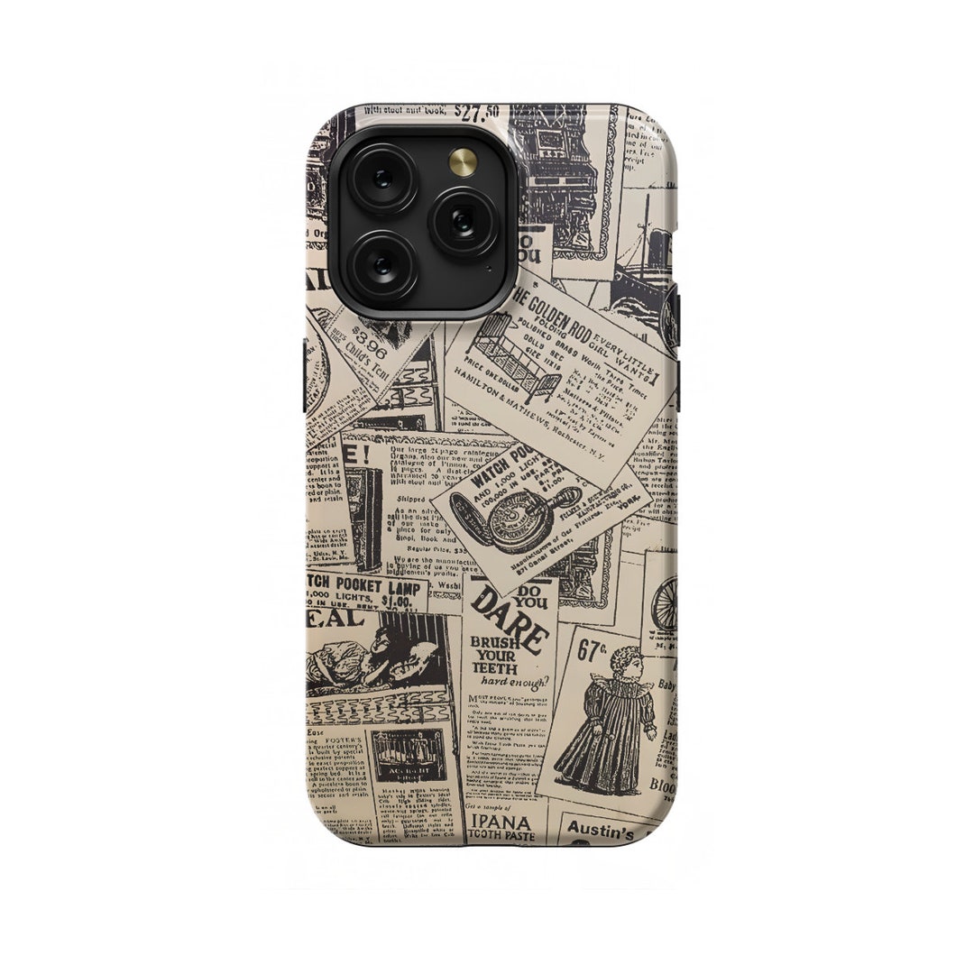 Old Newspaper Ledger Paperwhite Kindle Phone Case 63 for iPhone 16 Pro ...