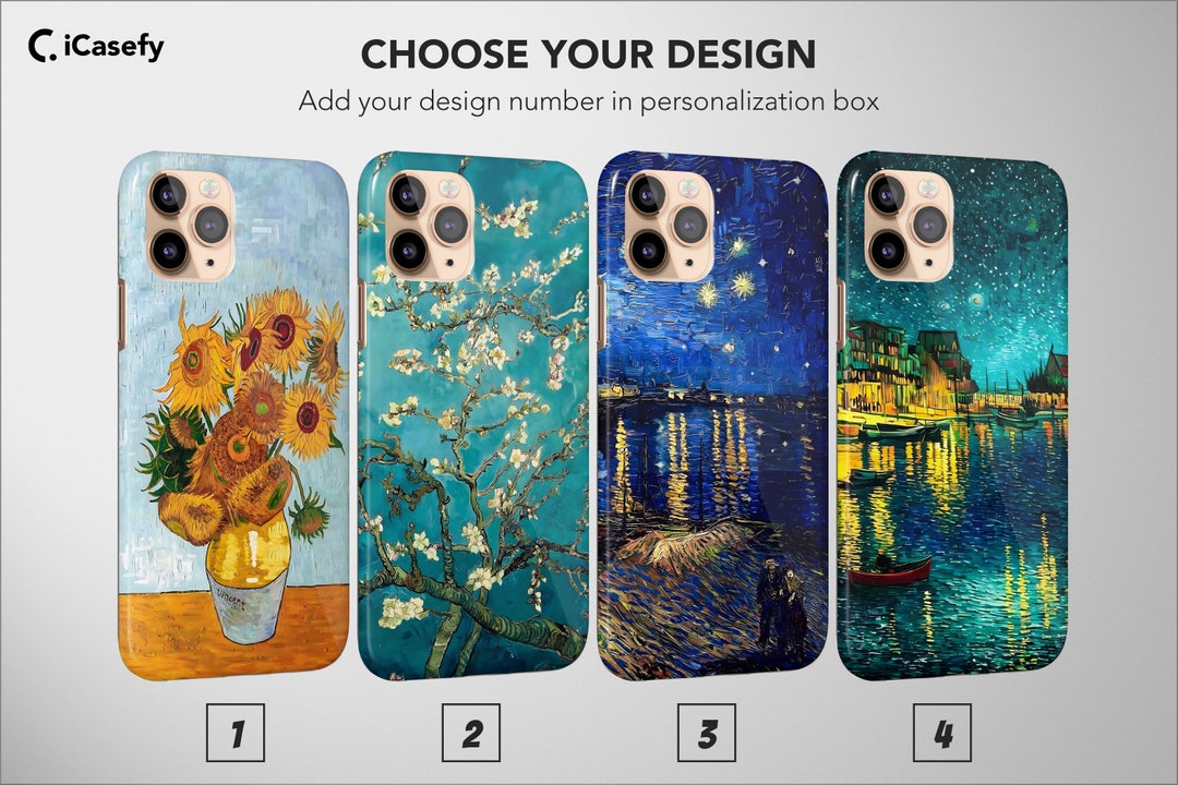 Vincent Van Gogh Phone Case Aesthetic Famous Art Cover for iPhone 17 ...