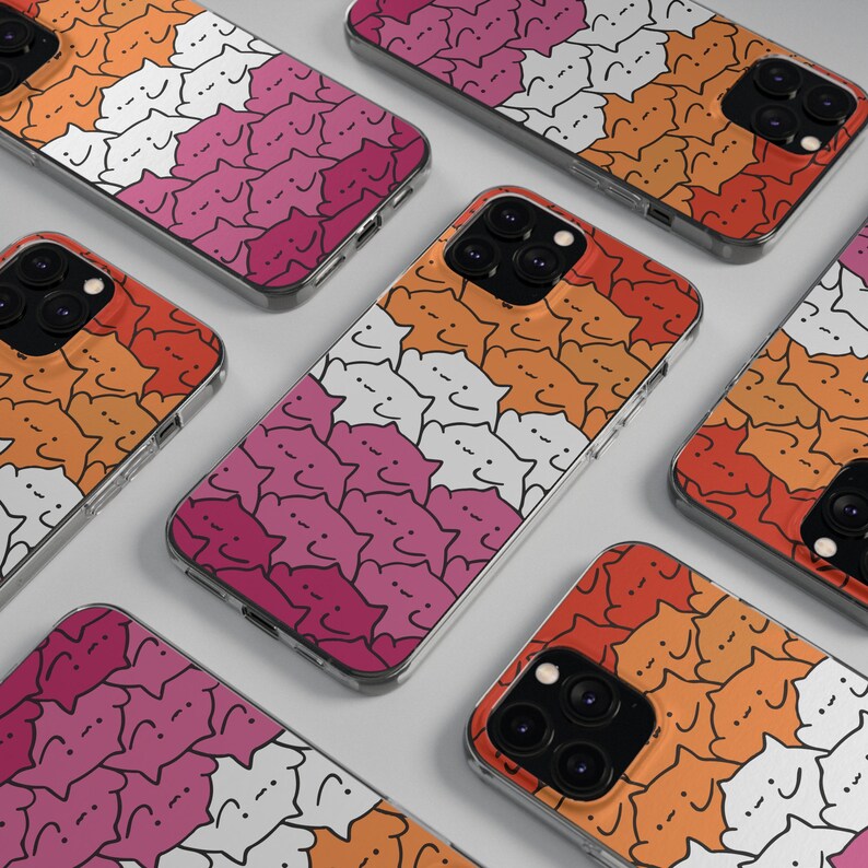 LGBT Lesbian Subtle Lineart Pride Phone Case Bi Aesthetic - Etsy