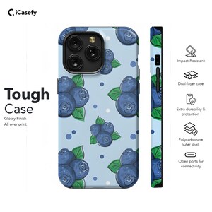 Tropical Fruit Blueberry Seamless Phone Case 389 for iPhone 17 Pro Max ...