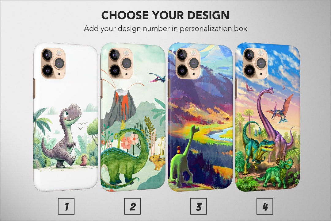 Dinosaur Phone Case Dino T-rex Animal Landscape Art Cartoon Cover for ...