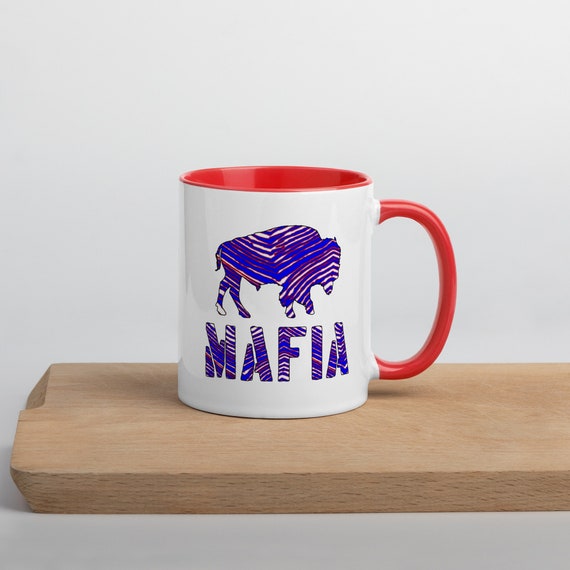 Bills Mafia Mug With Color Inside Buffalo Football Coffee / - Etsy