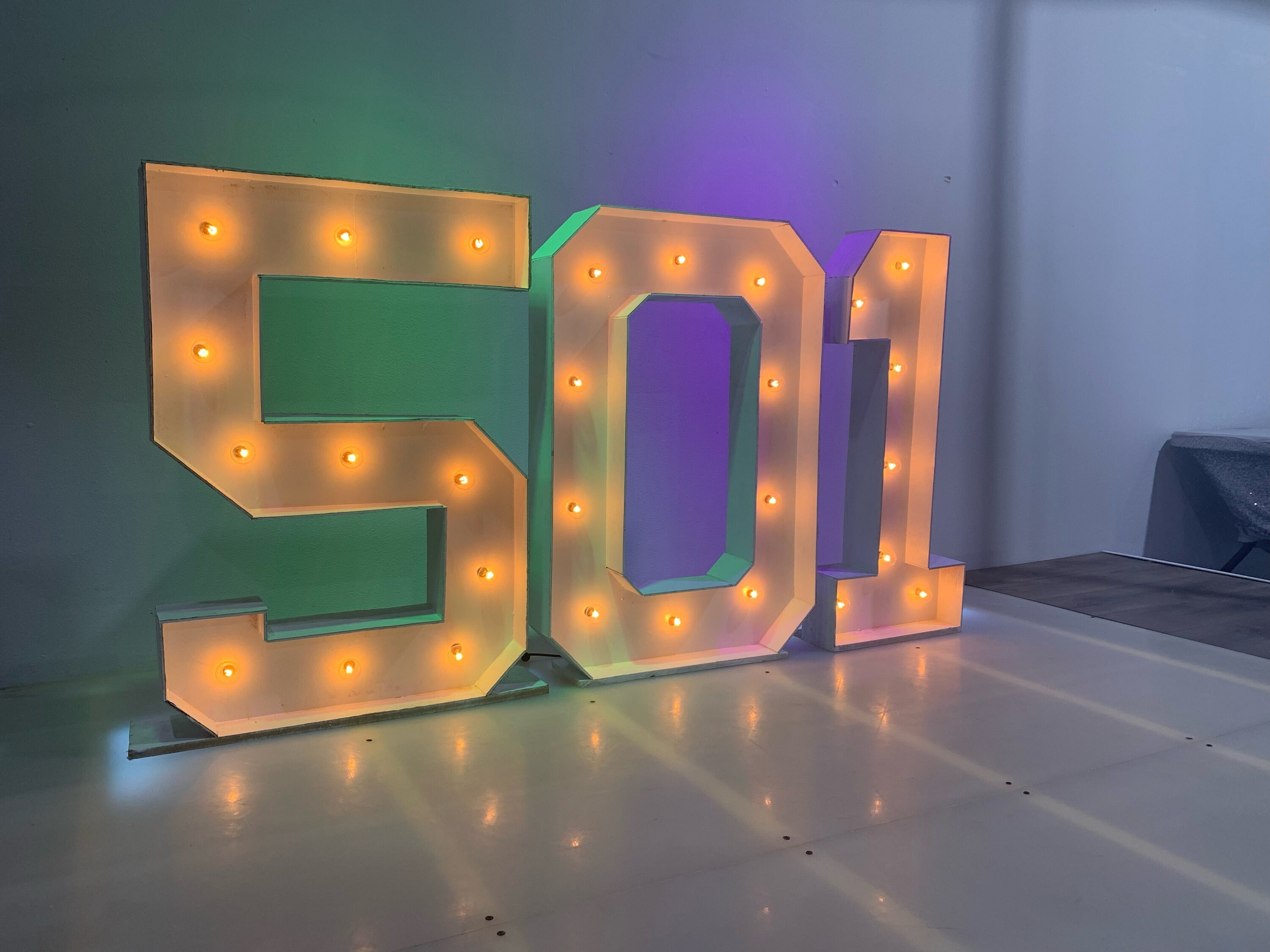 Marquee Numbers - Etsy